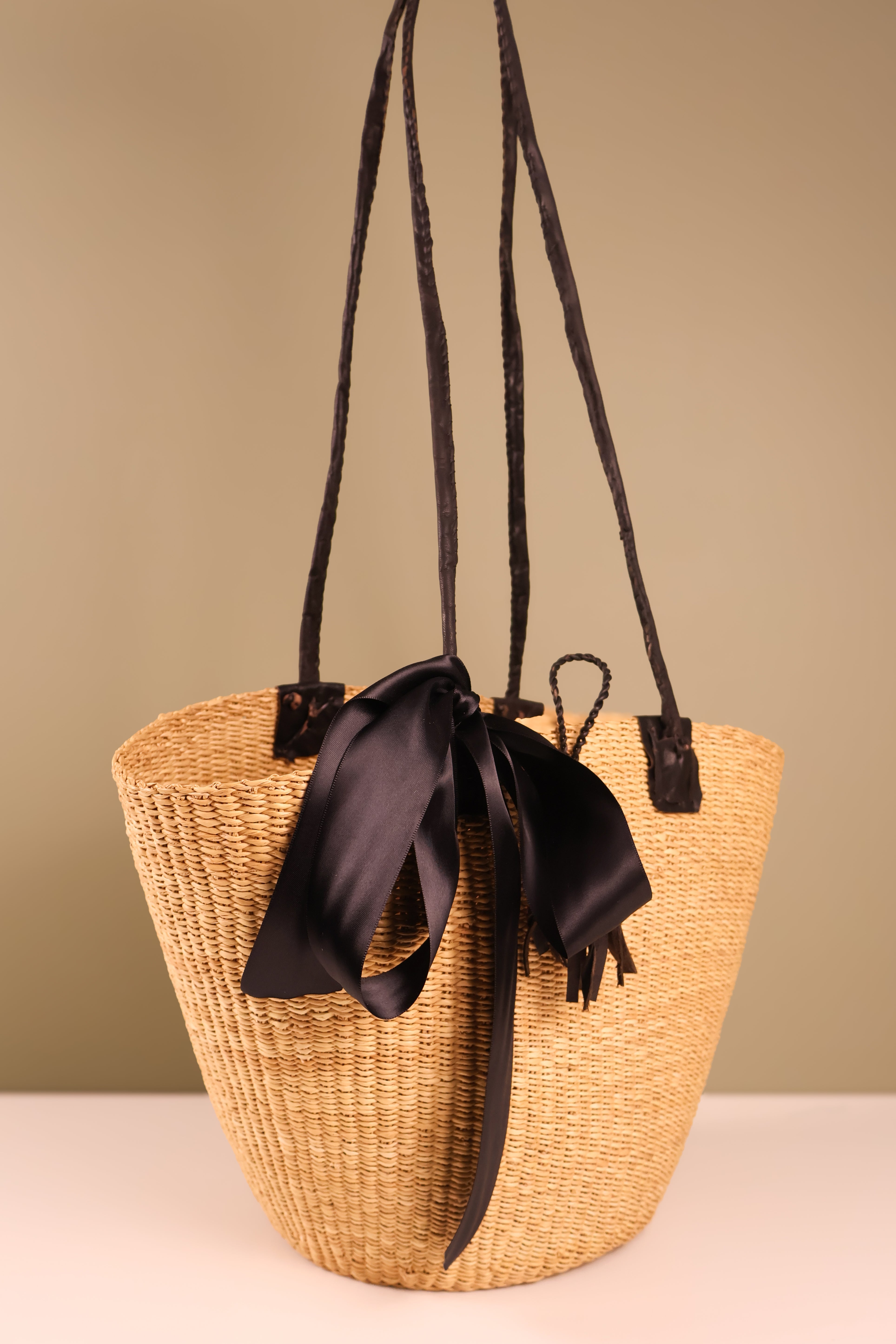 Long Handle Basket Bag - Closed Weave – Daphne's